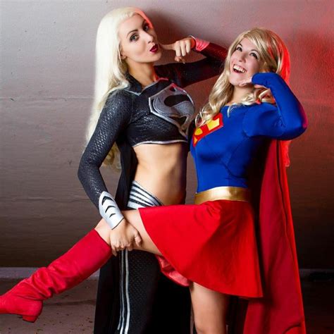 Supergirl Another Black Custom Costume And Supergirl Classic Costume