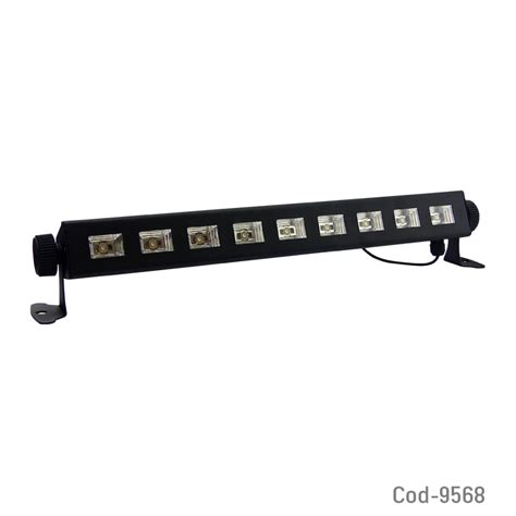 Kolm Luz Disco 9 LED Ultravioleta 36Watt Barra Ideal Fiestas Fluor