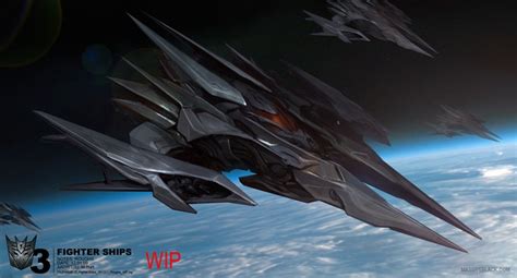 Transformers 3 Fighter Ship Paramount 2009 Artist W Burt Space Ship