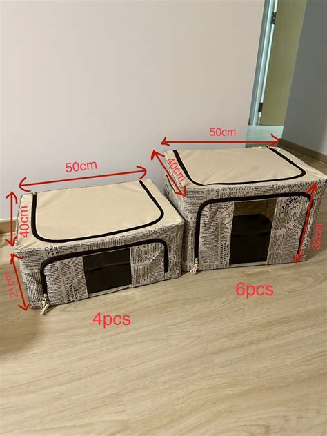 Foldable Canvas Storage Boxes Furniture And Home Living Home