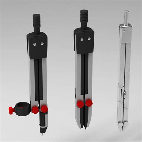 Draft Compass 3d Model 12 Unknown Obj Max Fbx C4d Free3d