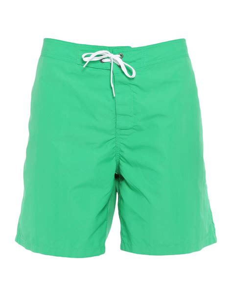 Sundek Synthetic Swim Trunks In Light Green Green For Men Lyst