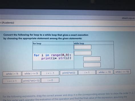 Answered Convert The Following For Loop To A Bartleby