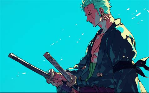 1920x1200 Resolution Digital Roronoa Zoro Minimal One Piece Art 1200p