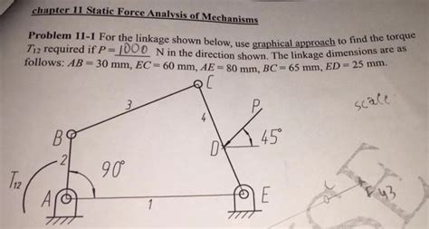 Solved Chapter Static Force Analysis Of Mechanisms Chegg