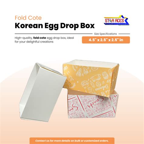Korean Egg Drop Box 4 5x2 5x2 5 Inches Shopee Philippines