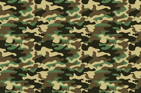 Seamless Woodland Camo Pattern Royalty Free Vector Image