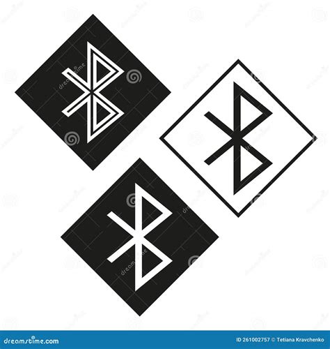 Bluetooth Icons Web Development Concept Vector Illustration Stock