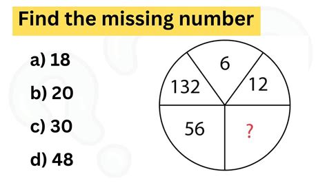 Find The Missing Number Reasoning Questions 2 YouTube