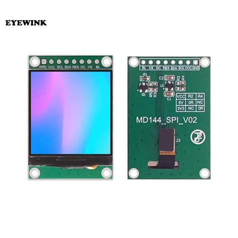 hmi 지능형 스마트 usart uart 직렬 tft lcd 모듈 디스플레이 패널 터치 패널 없는 아두이노용 1 44 인치 128 128 lcd 모듈 aliexpress