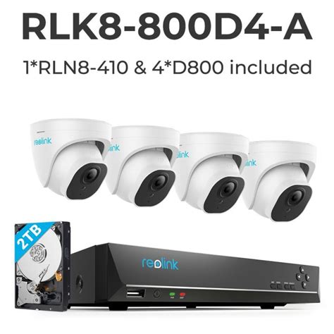 Reolink 4k Security Camera System Rlk8 800b4 A 8mp 24 7 Recording Poe Ip Cam Cctv Video