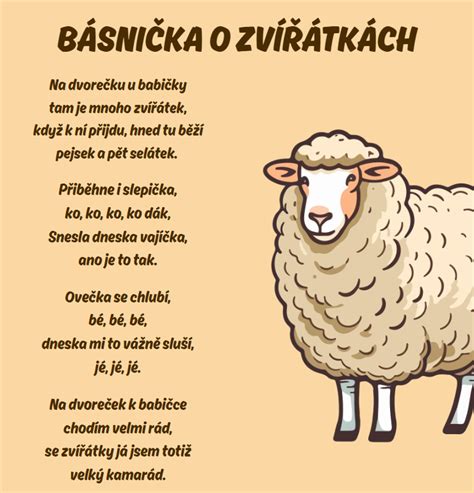 Básnička O Zvířátkách ŘÍkanky A BÁsnĚ Proděticokolivcz