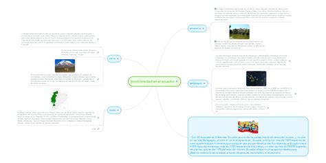 Biodiversidad En El Ecuador Mindmeister Mapa Mental