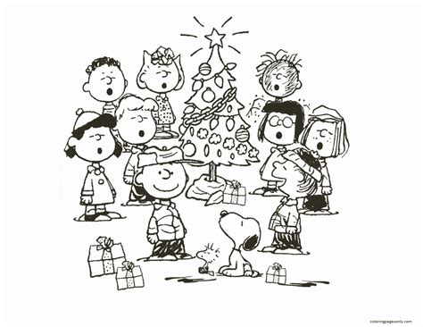 Snoopy Christmas Coloring Pdf Coloring Pages
