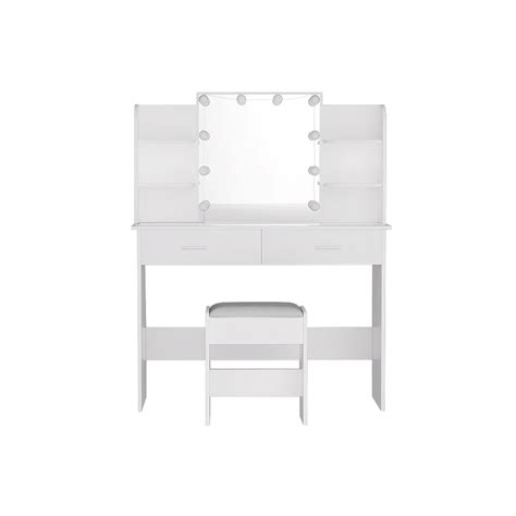 Springvale Home Furniture Artiss Dressing Table Set Stool 10 Led