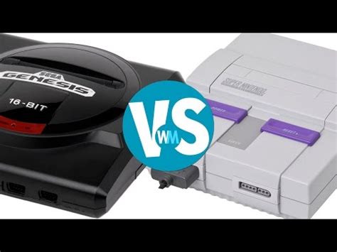 Super Nintendo VS Sega Genesis Video Games