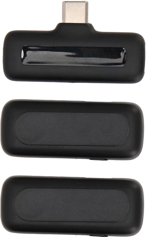 Wireless Lavalier Lapel Microphone With 2 4G Signal Transmission Rechargeable Battery Clear