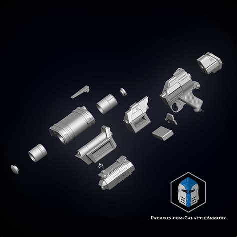 Dc 17m Republic Commando Blaster 3d Print Files Galactic Armory