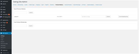 Admin Features With Wp Dating Software