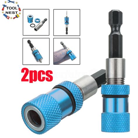 Toolnestดอกสว่าน1 4นิ้ว2ชิ้น ไขควงแม่เหล็กตัวยึดหัวแฉกหัวหกเหลี่ยมปรับระยะได้ Tool Nest Thaipick