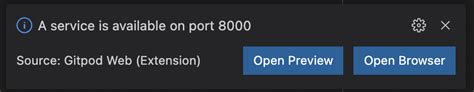 Port 8000 · Issue 7386 · Gitpod Iogitpod · Github
