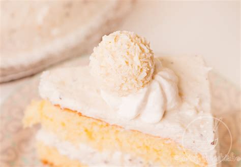 Almond Coconut Cake With Ferrero Raffaello Super Delicious Swing