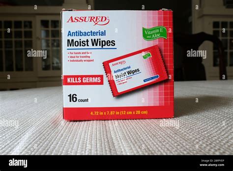Single Box Of Assured Brand Antibacterial Hand Sanitizer Moist Wipes