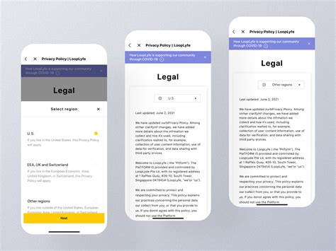 Privacy Policy Mobile App Ui By Ui Ants On Dribbble