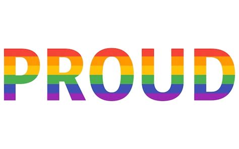 Premium Vector Lgbt Rainbow Colors And Proud Logo