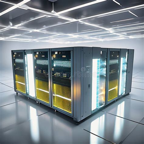 Server Room With Server Cabinets Digitalis For Host Pc Management And