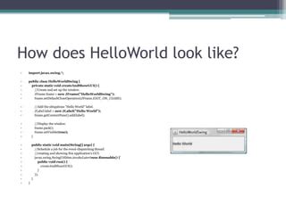 Joon Cho Java Swing Ppt