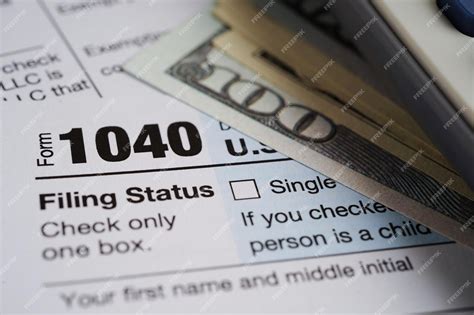 Premium Photo Tax Form 1040 Us Individual Income Tax Return Business