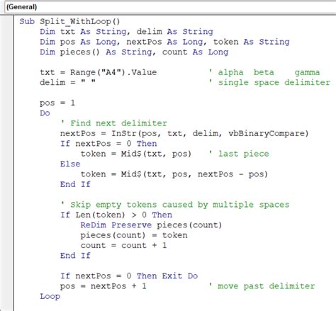 How To Split A String Into An Array In Excel Vba 4 Examples Excel