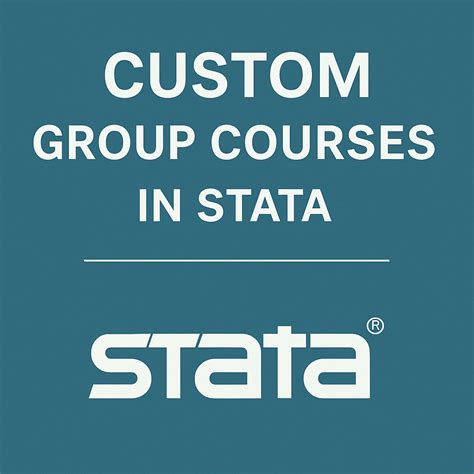 Custom Group Courses In Stata Statatex Blog