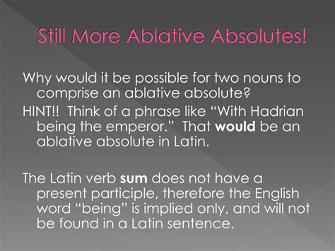 Ppt Ablative Absolute Powerpoint Presentation Free Download Id2165575