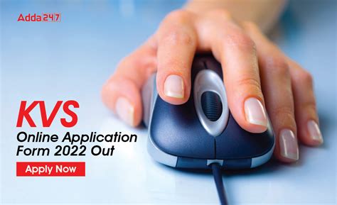 kvs application form 2022 active apply online link and last date