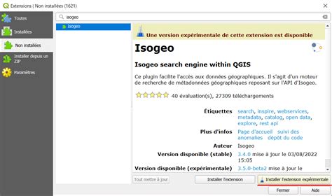 Installation Plugin Qgis