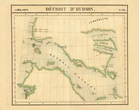 Hudson Straits Amer Sep No 18 Partie De La Nouvelle Bretagne