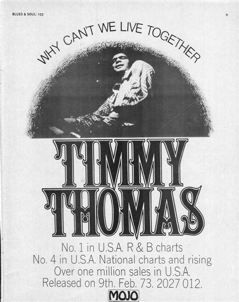 Pick N Mixed Timmy Thomas Why Cant We Live Together 1973