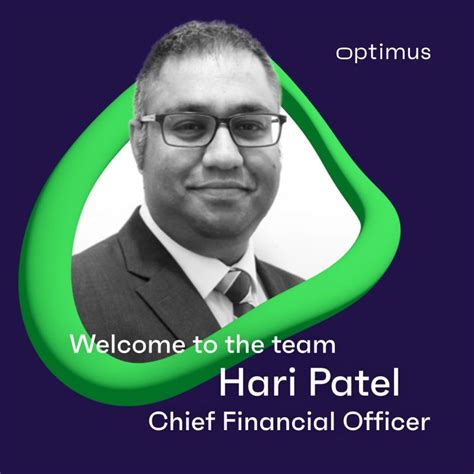 Optimus On Linkedin Were Delighted To Announce That Hari Patel Has