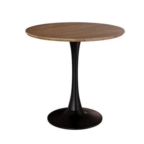 Sudzendf 3150 In Black Modern Round Outdoor Coffee Table With Mdf