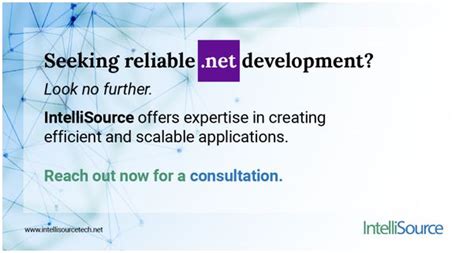 Intellisource Technologies On Linkedin Dotnetdevelopment Dotnet