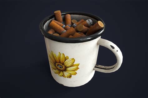 ashtray mug 3d props unity asset store
