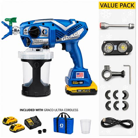 Graco Ultra Cordless Paint Sprayer With Dewalt Battery