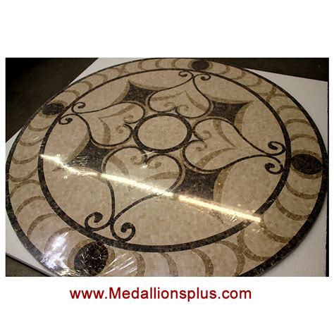 Mariposa 48 Polished Mosaic Floor Medallion