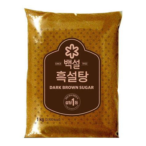 Cj 백설 흑설탕 1kg X 16 Gomaps