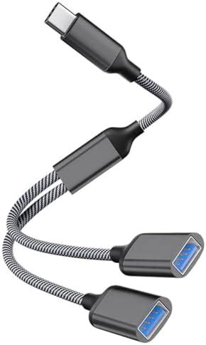 Amazon Com USB C Male To Dual USB Female Adapter USB Splitter Type C OTG Adapter Dual Port