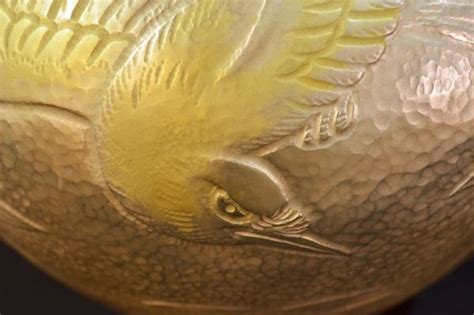 2426 人間国宝 鴨下春明作 竹に叭々鳥 銀花瓶 純銀製 彫金 銀製 売買されたオークション情報yahooの商品情報をアーカイブ
