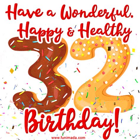 Happy 32nd Birthday Animated S Download On