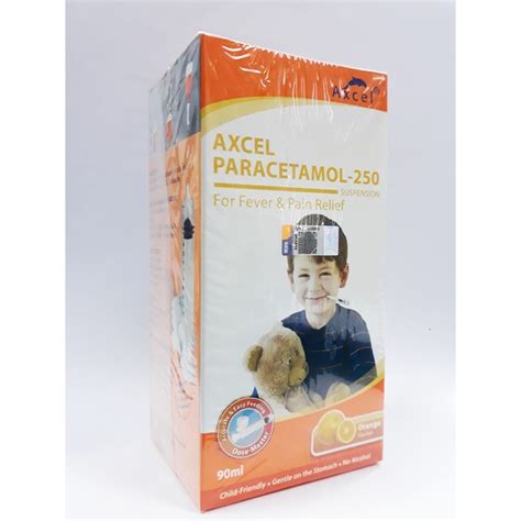 Axcel Paracetamol 90ml Orange Flavour 250mg 5ml Shopee Malaysia